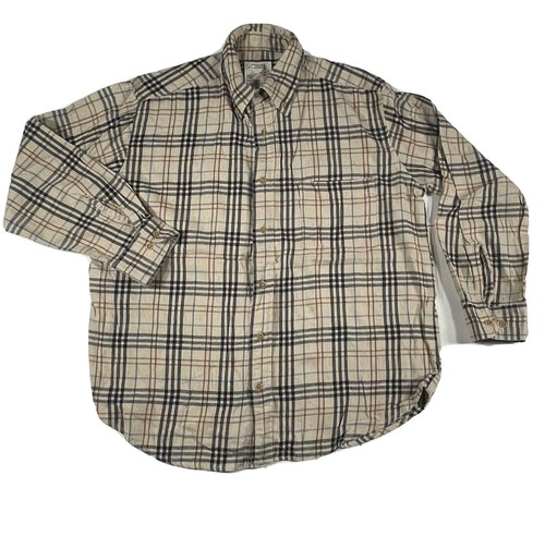 Authentic Shirt Men’s Multi Color Plaid Long Sleeve Flannel Casual ...