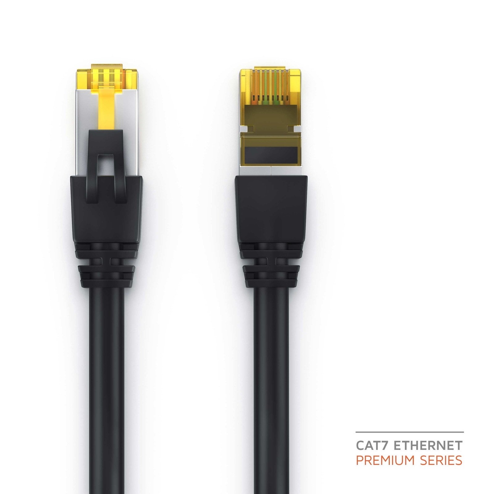 Primewire CAT.7 Netzwerkkabel mit 2 x RJ45-Steckern 10 Gbit/s Schwarz ...