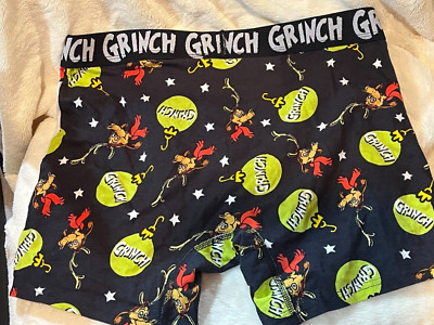 Dr. Seuss Men's The Grinch And Max Don't Be A Grinch Boxers Underwear ...