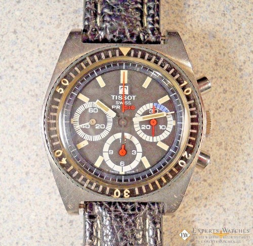 Serviced Vintage TISSOT Tropical PR 516 Chronograph Lemania 873 post ...