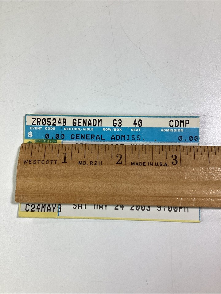 Musiq Atlanta Georgia Concert Ticket 2003 Roxy Theatre Rap Hip Hop | eBay