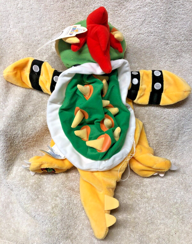 BOWSER super mario bros world 2018 build a bear workshop babw unstuffed ...