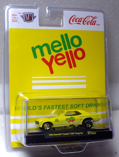 M2 Machines Gold Chase Mello Yello 1969 Chevrolet Camaro Z/28 Funny Car ...