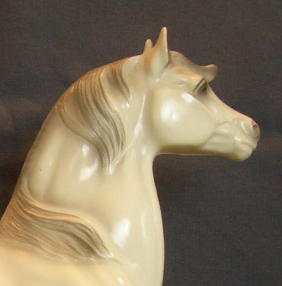 Rare Vtg Breyer Hartland Horse #8001 Glossy White Alabaster 9” Arabian ...