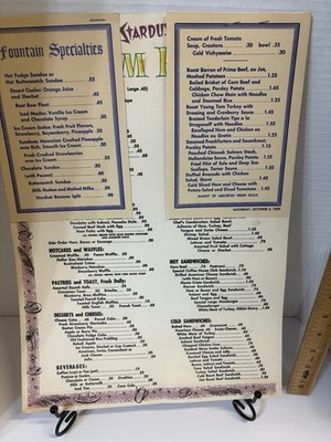 Vintage Stardust Hotel Palm Room Restaurant Menu 1950-60s MCMVegas | eBay