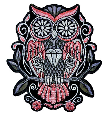OWL Embroidered Patch [Iron on sew on -4.0 X 5.0 inch] | eBay