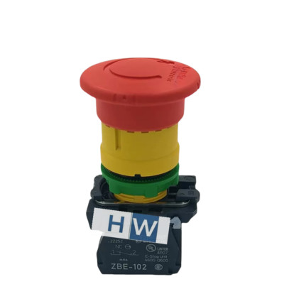 1/Piece Red Key Reset Emergency Stop Button Switch XB5AS9446 XB5-AS9446 ...