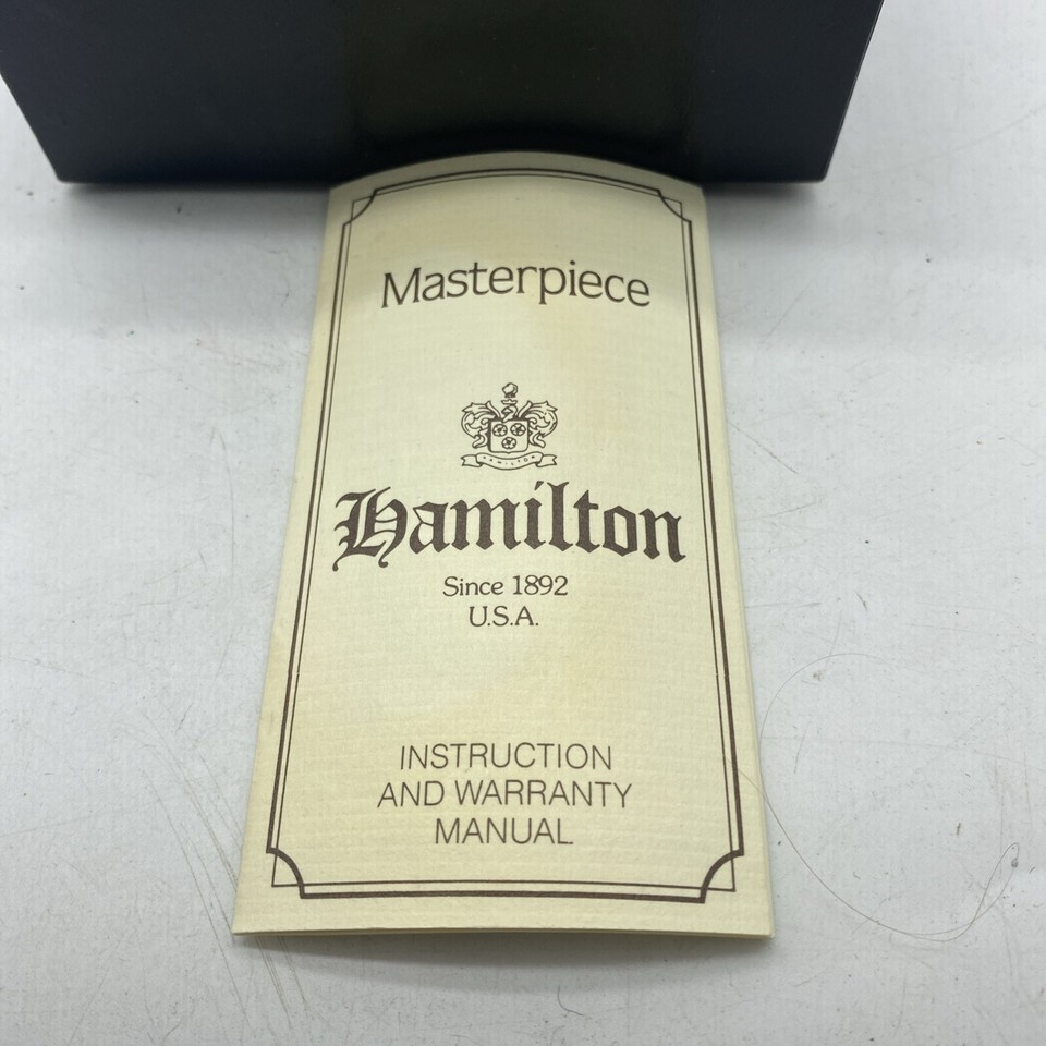 Vintage Hamilton 9812 Masterpiece Pennsylvania 1991 Big 33 Dial Watch ...
