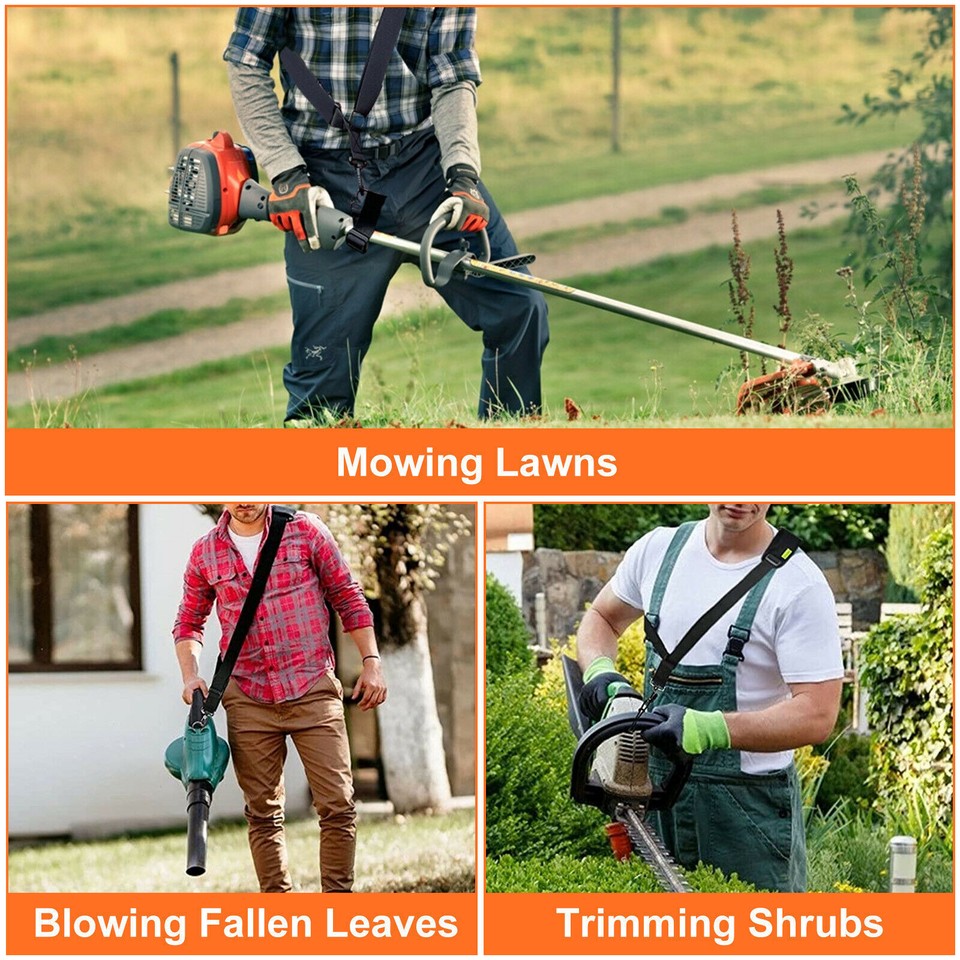 2PCS Adjustable Shoulder Strap Harness for Trimmer Lawn Weed Eater ...