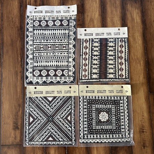 Vintage Handmade Tonga Bark Tapa Cloth Museum Quality Extra Fine Sealed ...
