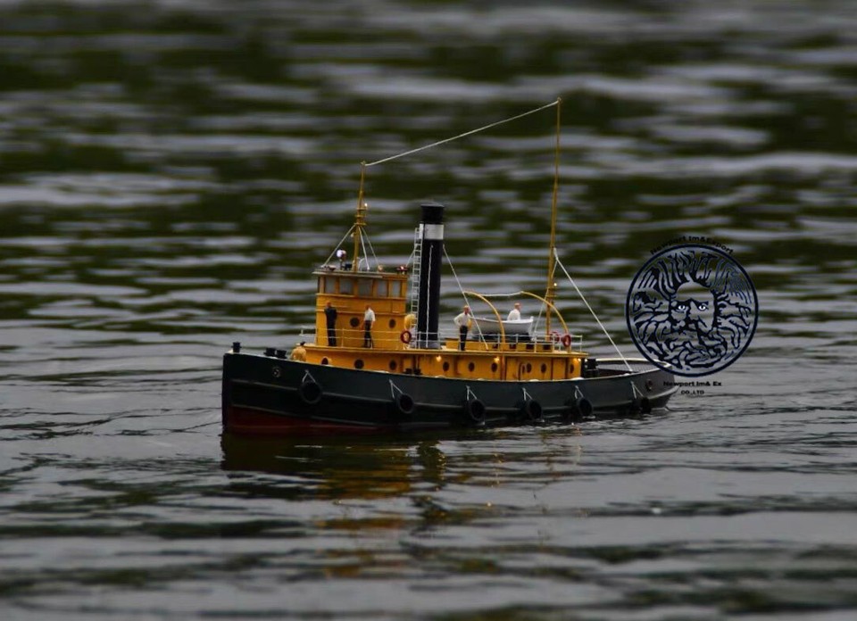 WarII Tugboat Miranda Steam Tug Boat 1:200/1:48 - 178mm/437mm RC Model ...