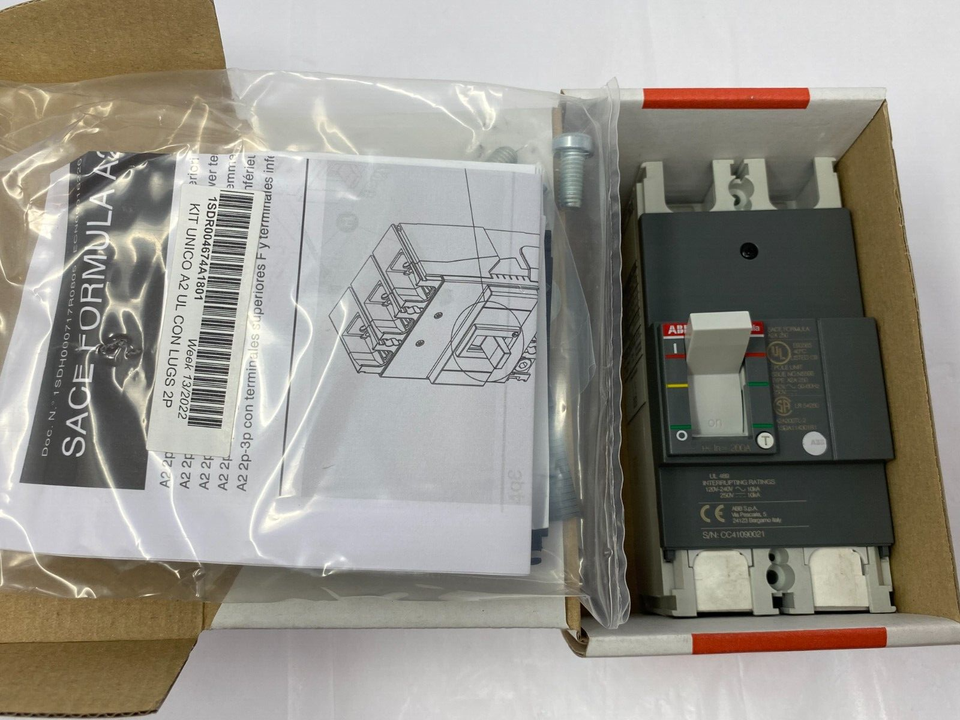 ABB A2A200TL-2 200A Molded Case Circuit Breakers A2A 250 Tmf 200-2000 ...