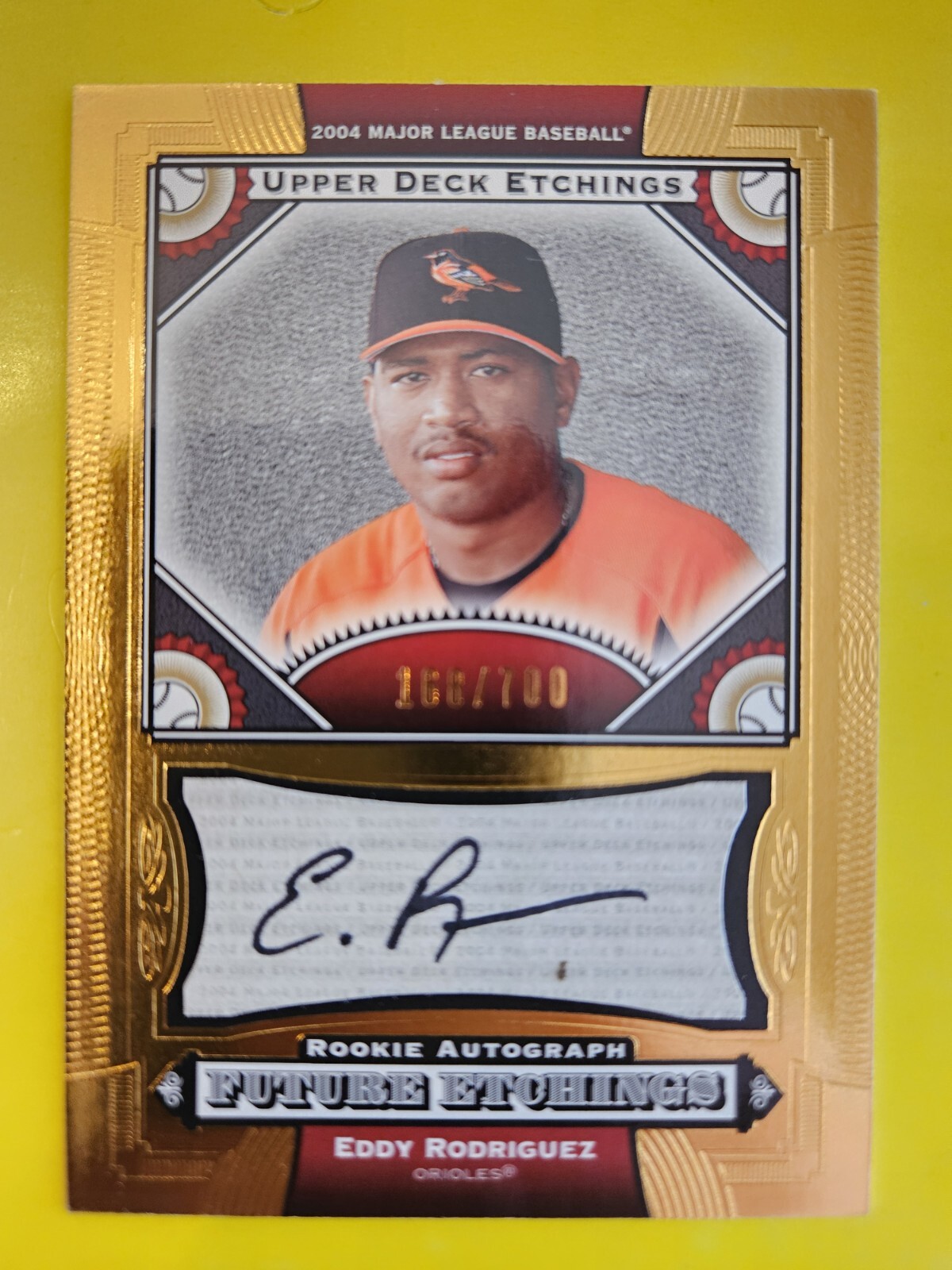 2004 Upper Deck Etchings Autograph #142 Eddy Rodriguez 168/700 RC ...