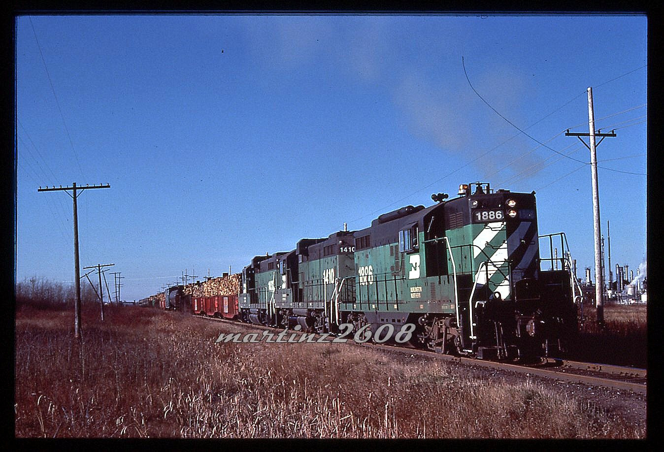 (MZ) DUPE TRAIN SLIDE BURLINGTON NORTHERN (BN) 1886 ACTION | eBay