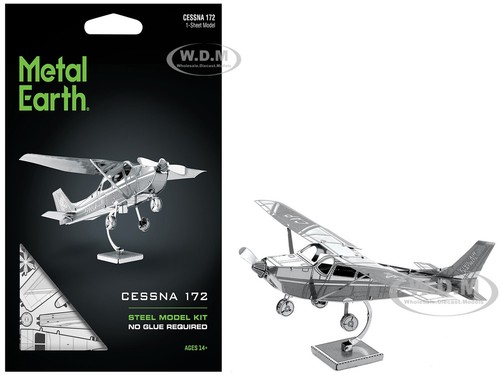 CESSNA 172 SKYHAWK AIRCRAFT STEEL MODEL KIT BY METAL EARTH MMS045 ...