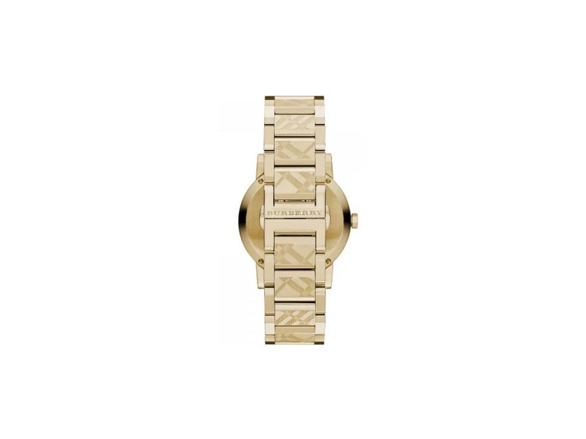 Burberry BU9038 Unisex Swiss Gold Ion-Plated 38mm Stainless Steel Watch ...