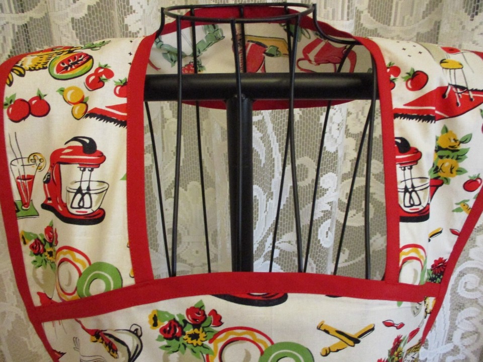 HANDMADE BIB APRON FIFTIES KITCHEN | eBay