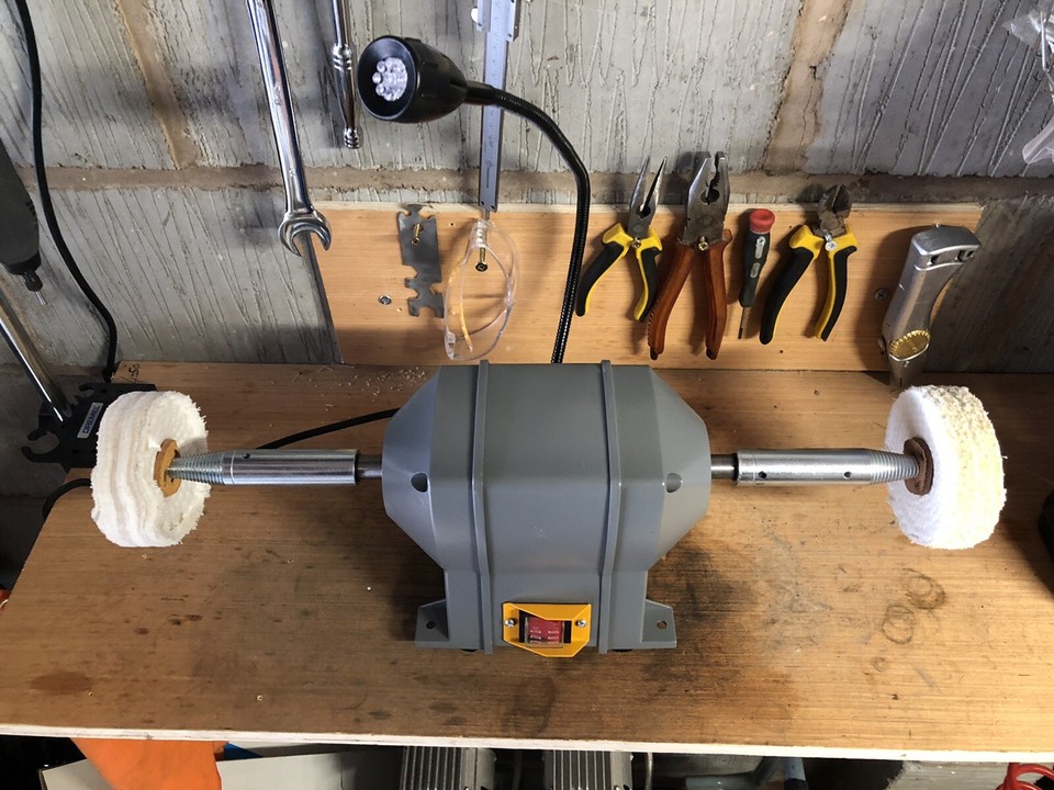 Heavy Duty Bench Polisher - buffer -buffing wheel 400w Polishing ...