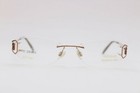 Damen Brille Menrad Exclusive Line 23KT GP 13509-1263 Gold 53[]16 Panto ...