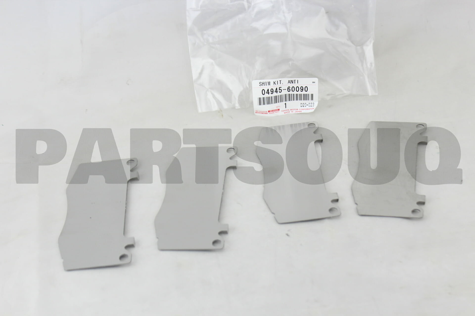 0494560090 Genuine Toyota SHIM KIT, ANTI SQUEAL, FRONT 04945-60090 | eBay