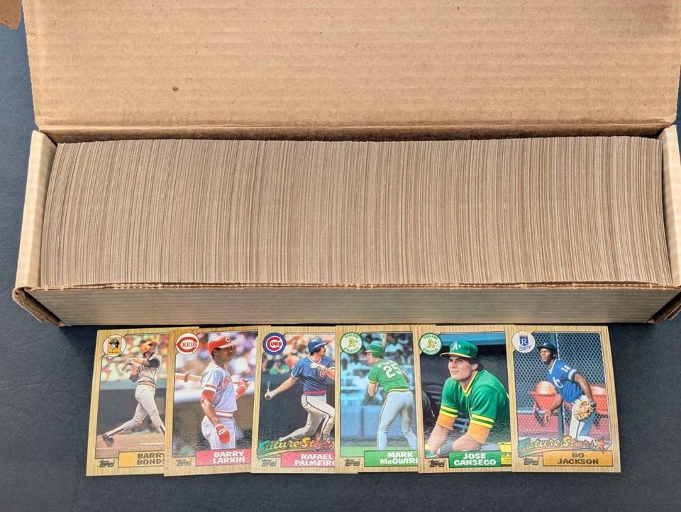 1987 Topps Baseball COMPLETE SET (792) Barry Bonds Barry Larkin HOF RC ...