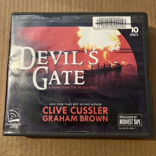 Devil's Gate by Clive Cussler, Brown Ex Lib 10 CD Unabridged Audiobook ...