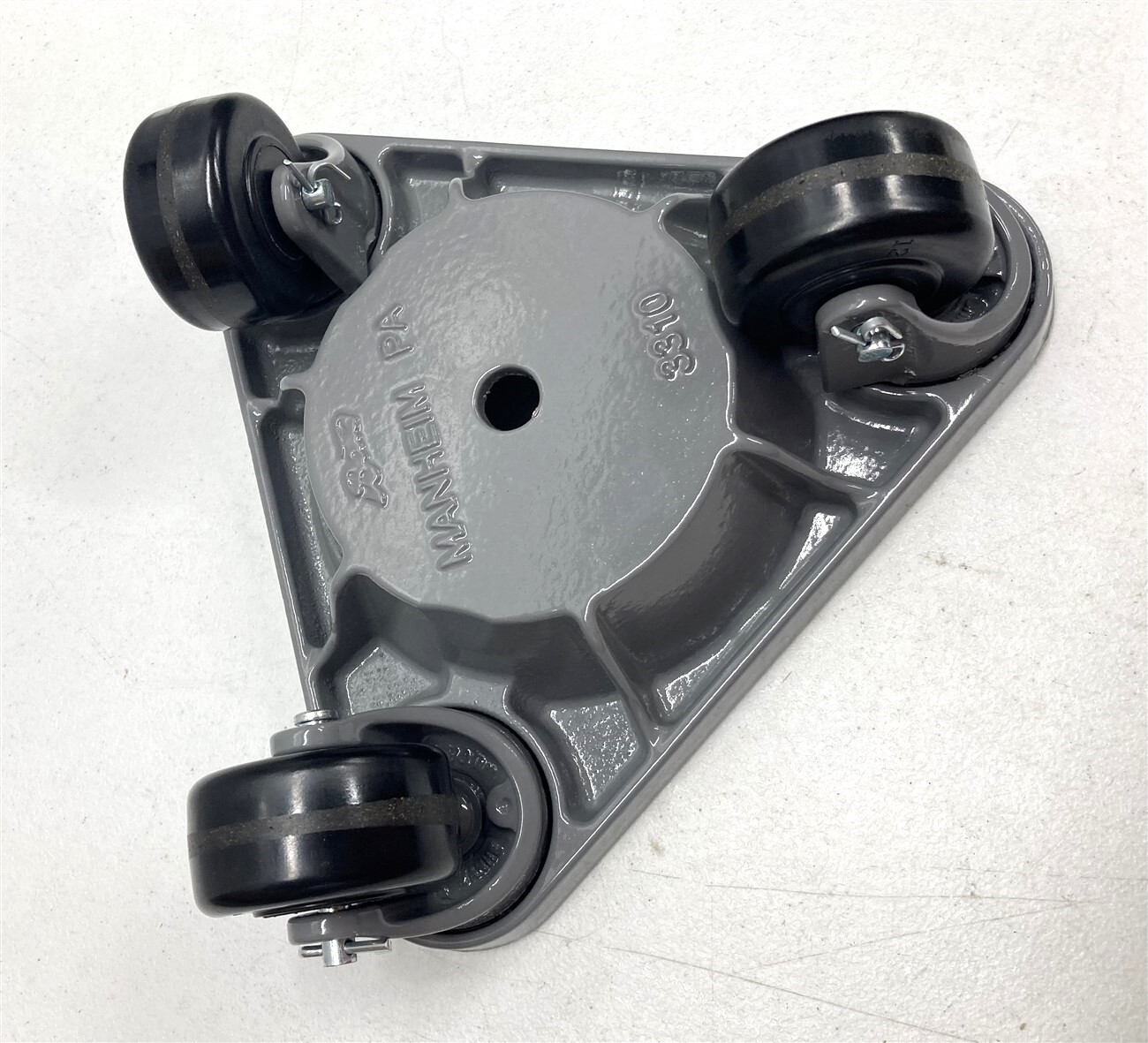 Bond 3310 Cast Iron Triangular CUP DOLLY Phenolic Wheels 750 lb ...