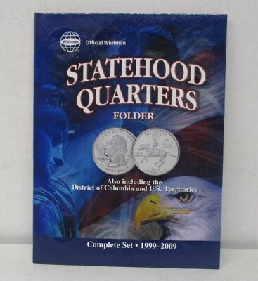 Whitman Folder #8097 Statehood Quarters w/ D.C. & Trust Territories ...