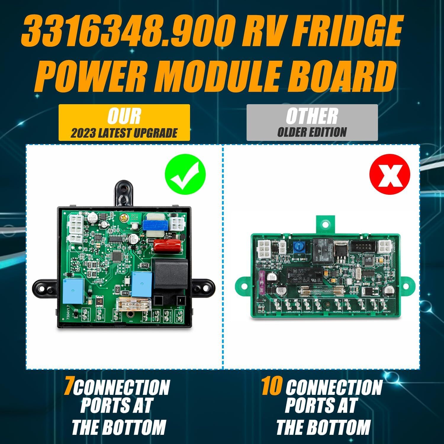 3316348900 Power Module Board For Dometic RV Refrigerator RM2652 RM2852 ...