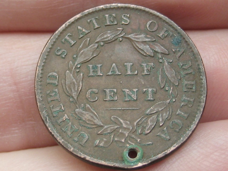 1833 Capped Bust Half Cent- XF Details | eBay