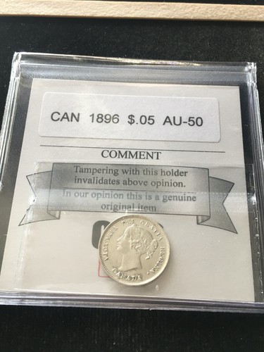 1896 Coin Mart Graded Canadian, ¢5 Cent, **AU-50** | eBay
