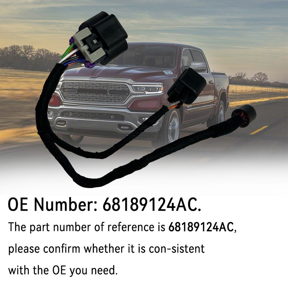 68189124AC Rear Camera Wiring Harness For Dodge Ram 1500 2500 3500 2013 ...
