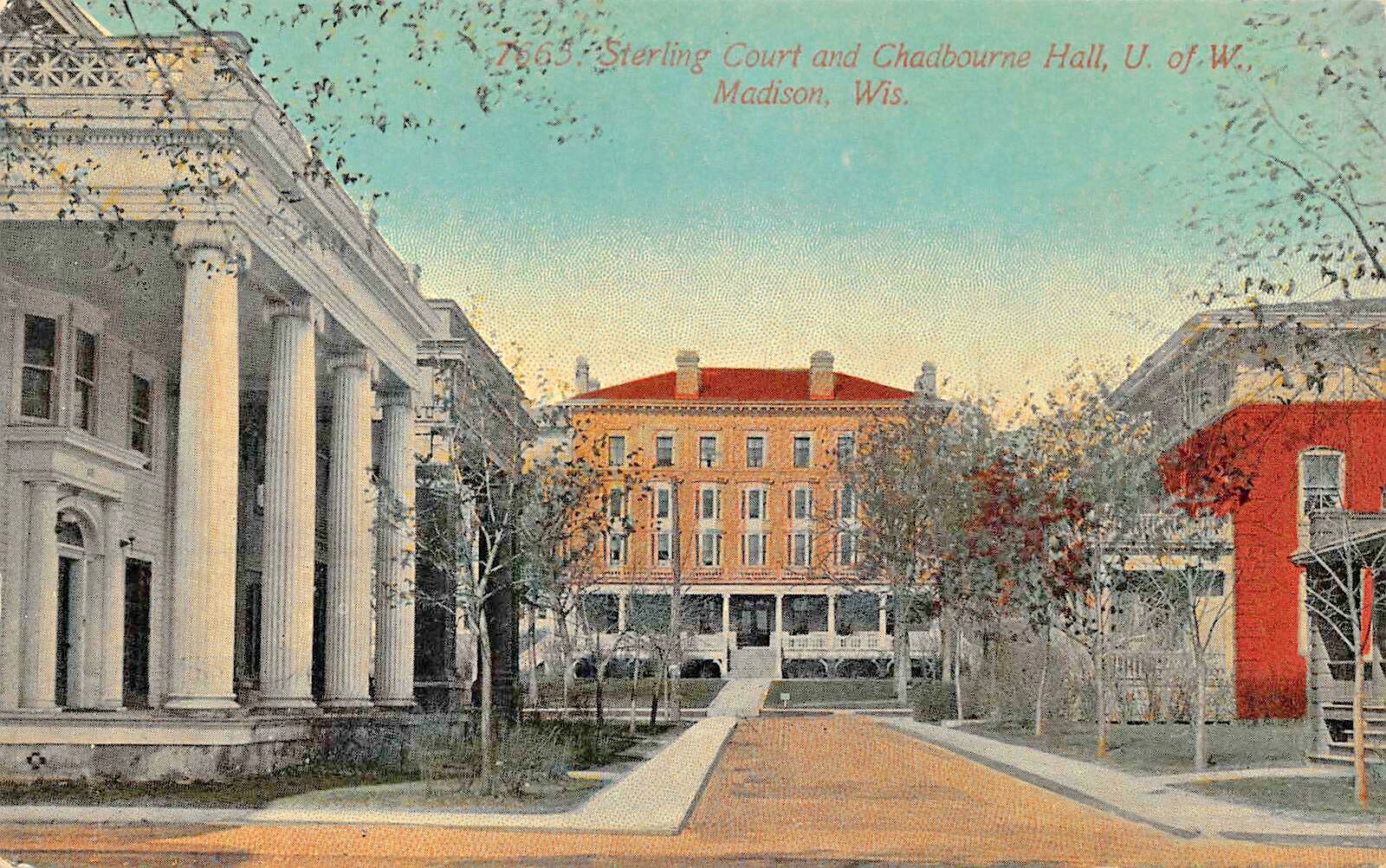 MADISON WISCONSIN~UNIVERSITY~STERLING COURT~CHADBOURNE HALL~1910s KNOX ...