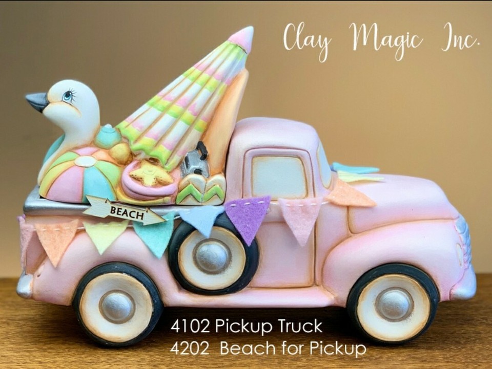 NEW Clay Magic Truck or Truck w Insert 4 U 2 Pick From Unpainted ...