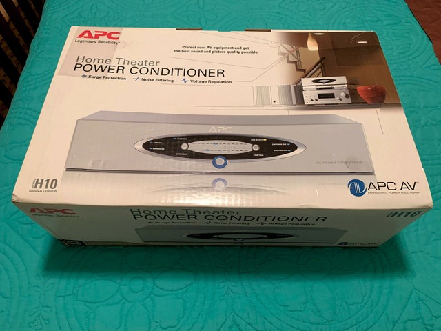 APC H10 Home Theater Power Conditioner 8 Outlet AV H-type 1kva ...