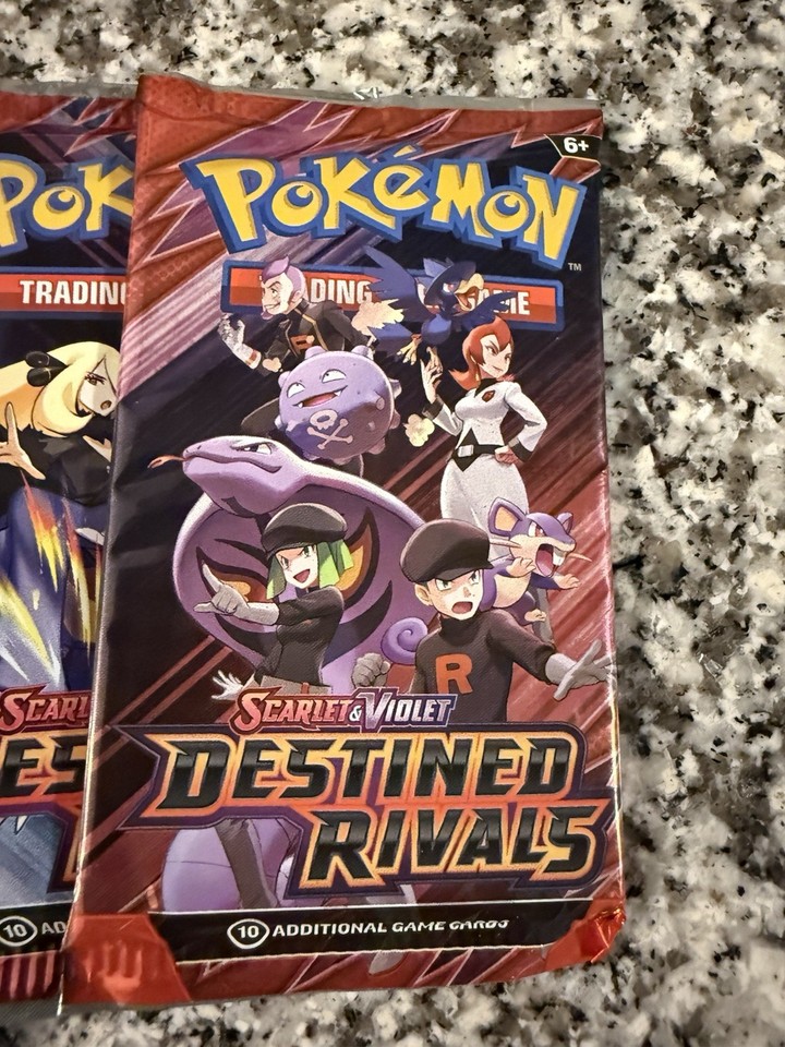 Pokemon Booster Pack Lot x45 Destined Rivals Mega Evolution Twilight ...