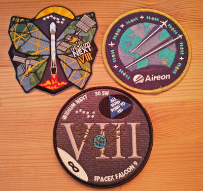 USAF 30SW Spacex F9 Iridium 8 Satellite Launch Patch Set - 3pcs. | eBay