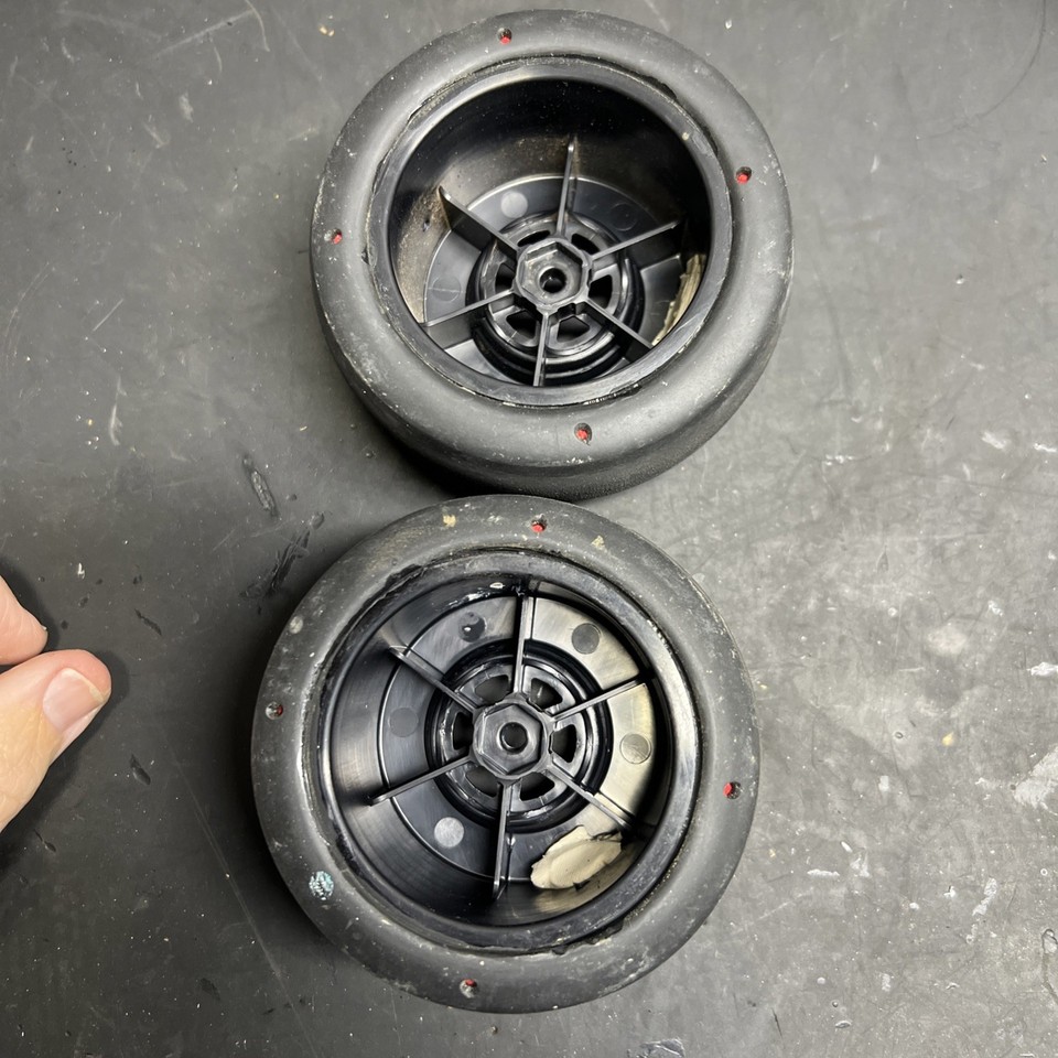 Mounted DEracing DE Racing Outlaw Class Drag No-Prep Rear Wheels Tires ...