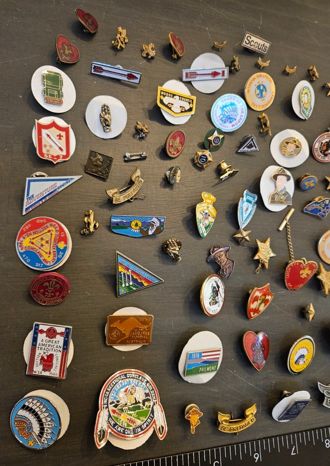 Huge Lot of 97 Assorted Boy Scouts of America Collectible Council Pins ...