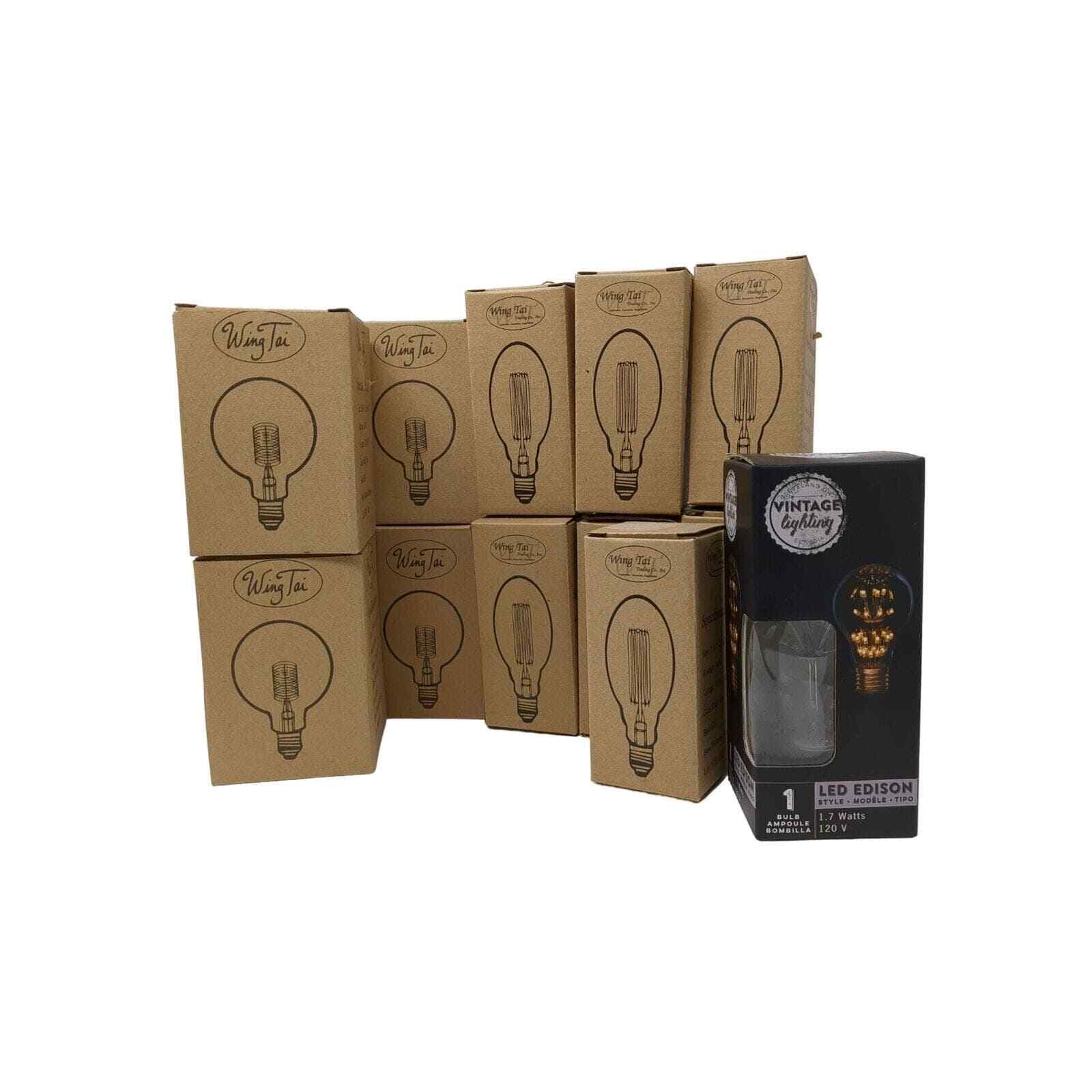 New Edison Bulbs Lot of 12 Edison Bulbs 3 Styles New in Boxes Vintage ...