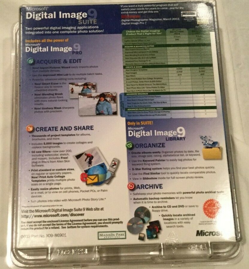 Microsoft Digital Image 9 Suite 805529377677| eBay