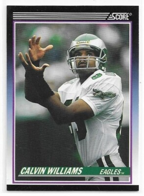 CALVIN WILLIAMS 1990 Score Traded ROOKIE card #70T Philadelphia Eagles ...