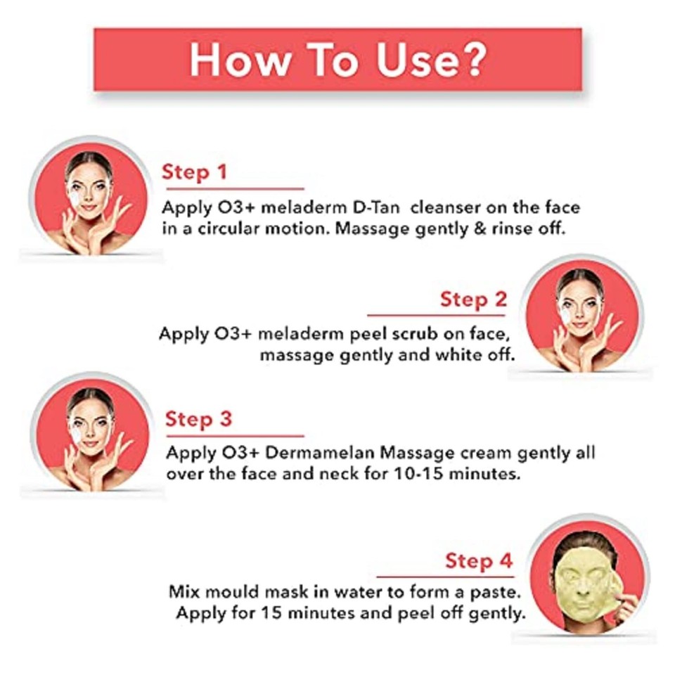 O3+ D-Tan Facial kit for tan removal & brightness for tanned & dull ...