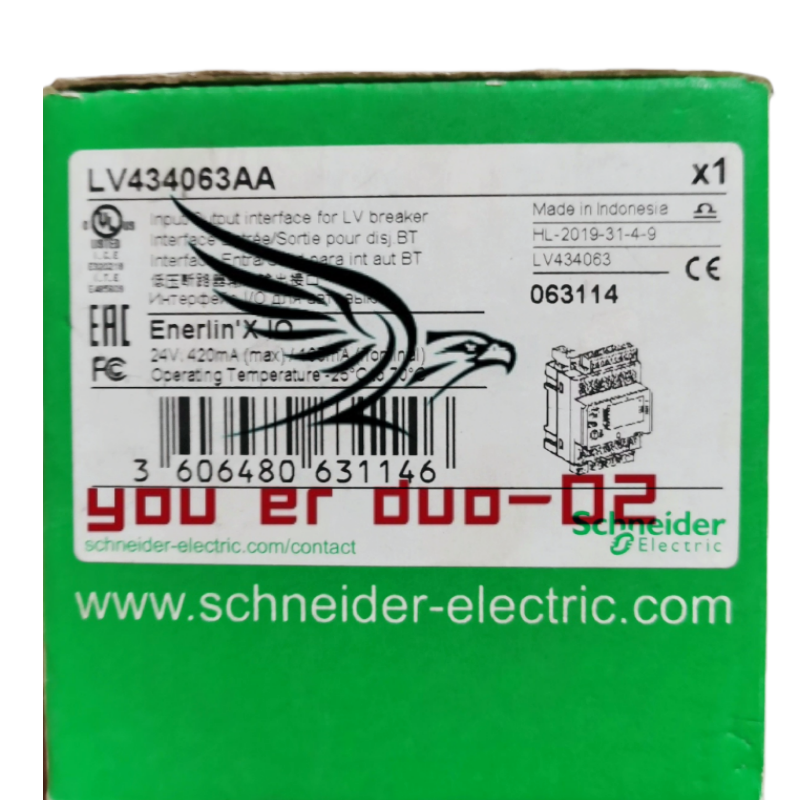 1 PC NEW Schneider LV434063 LV434063AA Input/Output Interface for LV ...