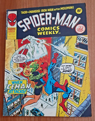 Spider-Man Comics Weekly UK Comic #121 June '75 Thor Iron Man VFN- (7.5 ...