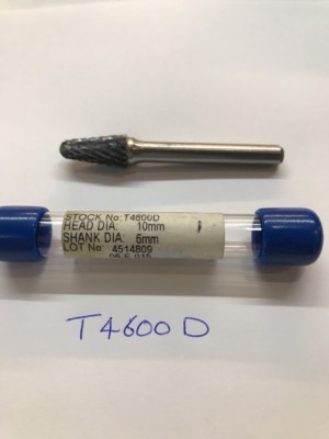 GARRYSON TUNGSTEN CARBIDE BURR DIE GRINDER T4600D HEAD 10MM SHANK 6MM ...