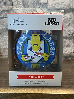 Hallmark Team Lasso TED LASSO Believe Round Christmas Tree Ornament ...