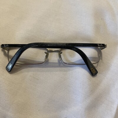 Ray-Ban RB 8633 1017 Full Rim Black Silver Eyeglasses Frame 54-17-140 ...