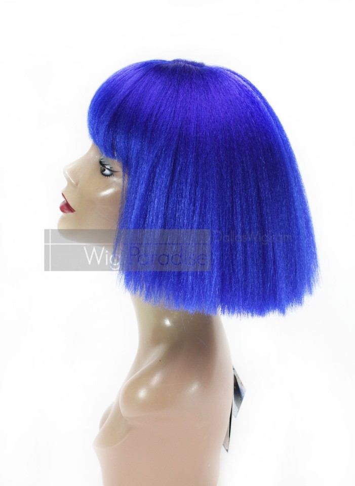 Miz Collection Synthetic Straight Coarse Texture Cosplay Bob Lady Gaga ...