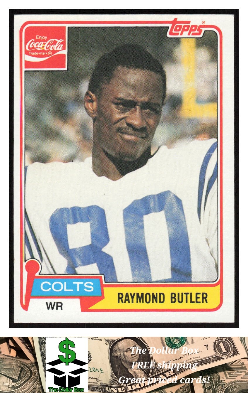 1981 Topps Coca-Cola Baltimore Colts #1 Raymond Butler - Baltimore ...